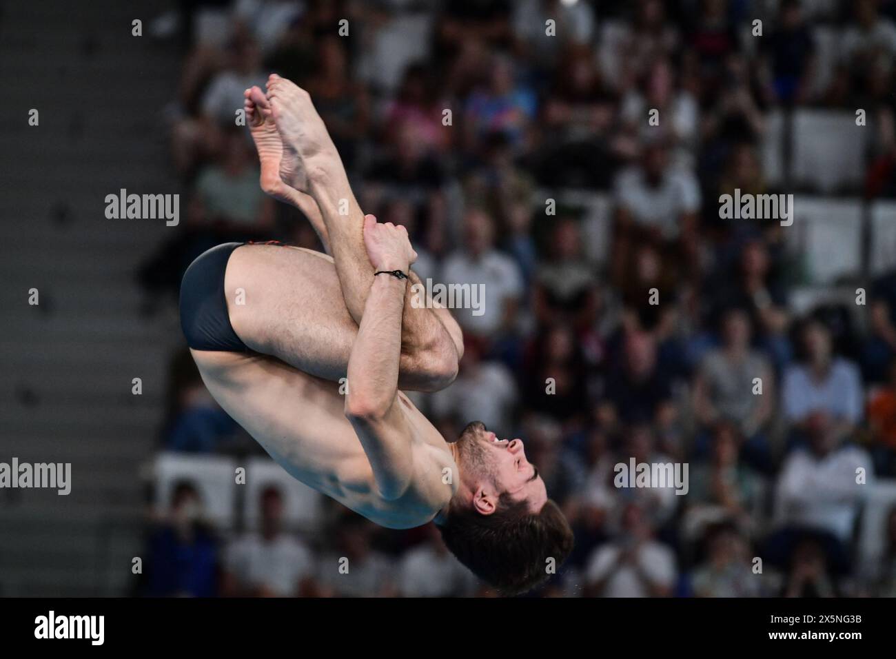 France's Jules BOUYER competes for Men's 3m Springboard during the ...