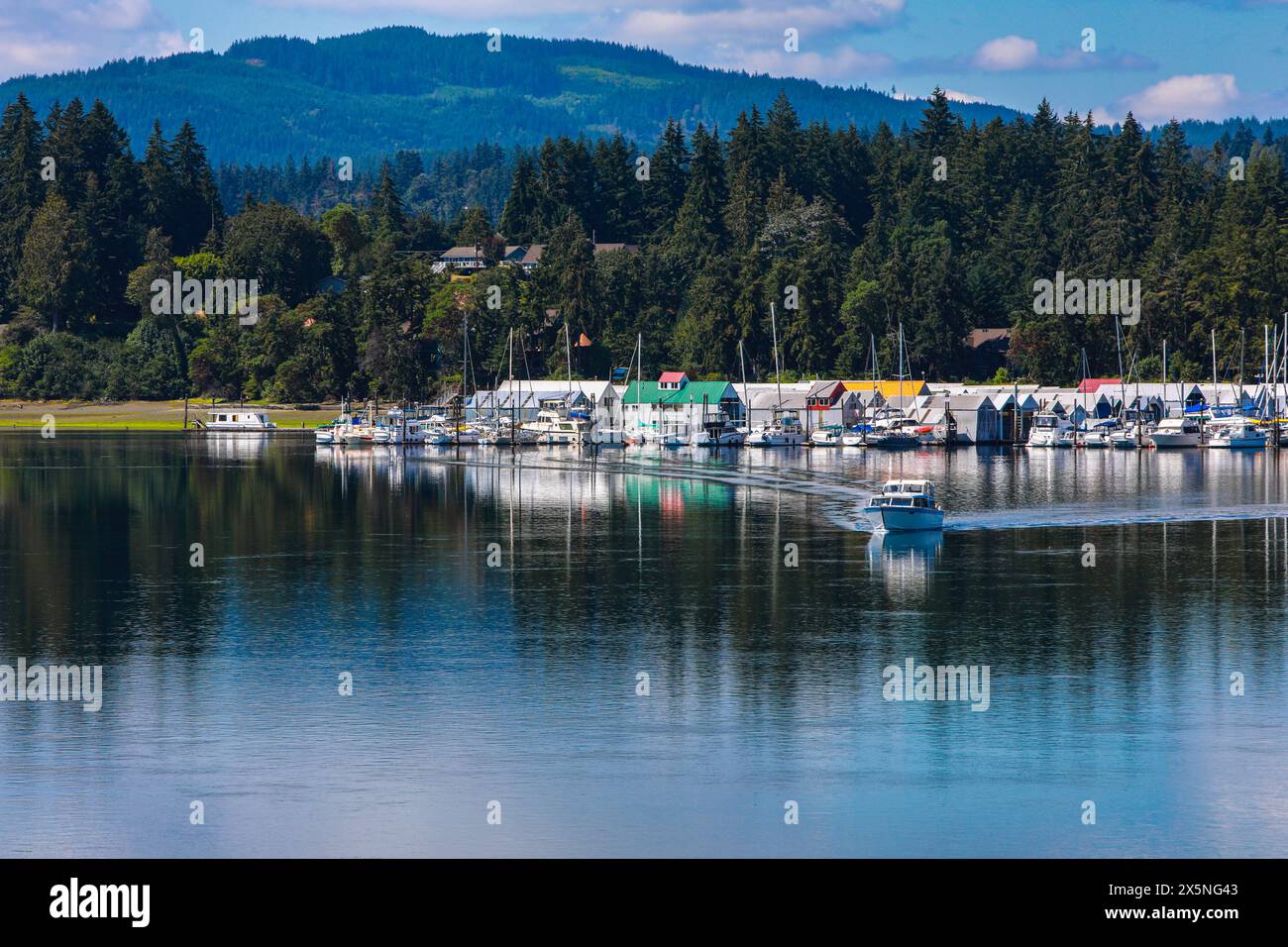 Bremerton, Washington State, USA. Boating on Dyes Inlet with the ...