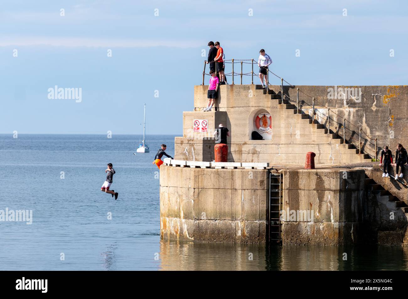 Findochty, Moray, UK. 10th May, 2024. This is scene from the small ...