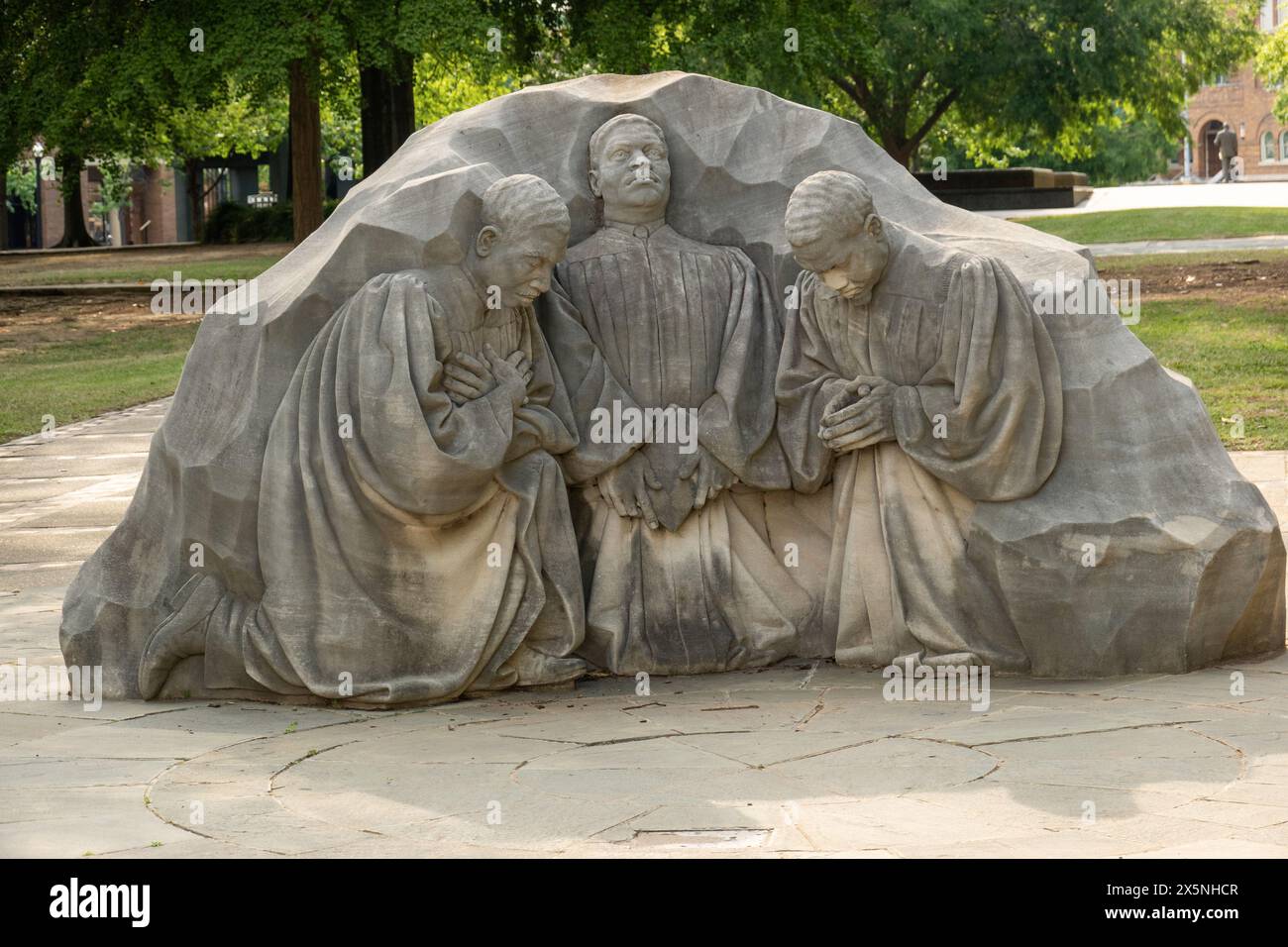 Statues and memorial in Kelly Ingram park in Birmingham Alabama Stock ...
