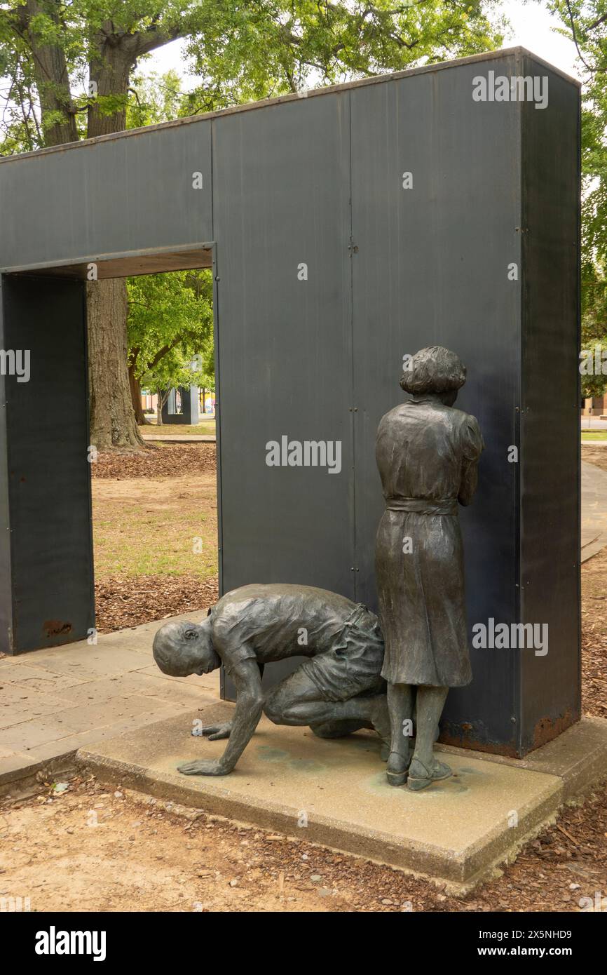 Statues and memorial in Kelly Ingram park in Birmingham Alabama Stock ...