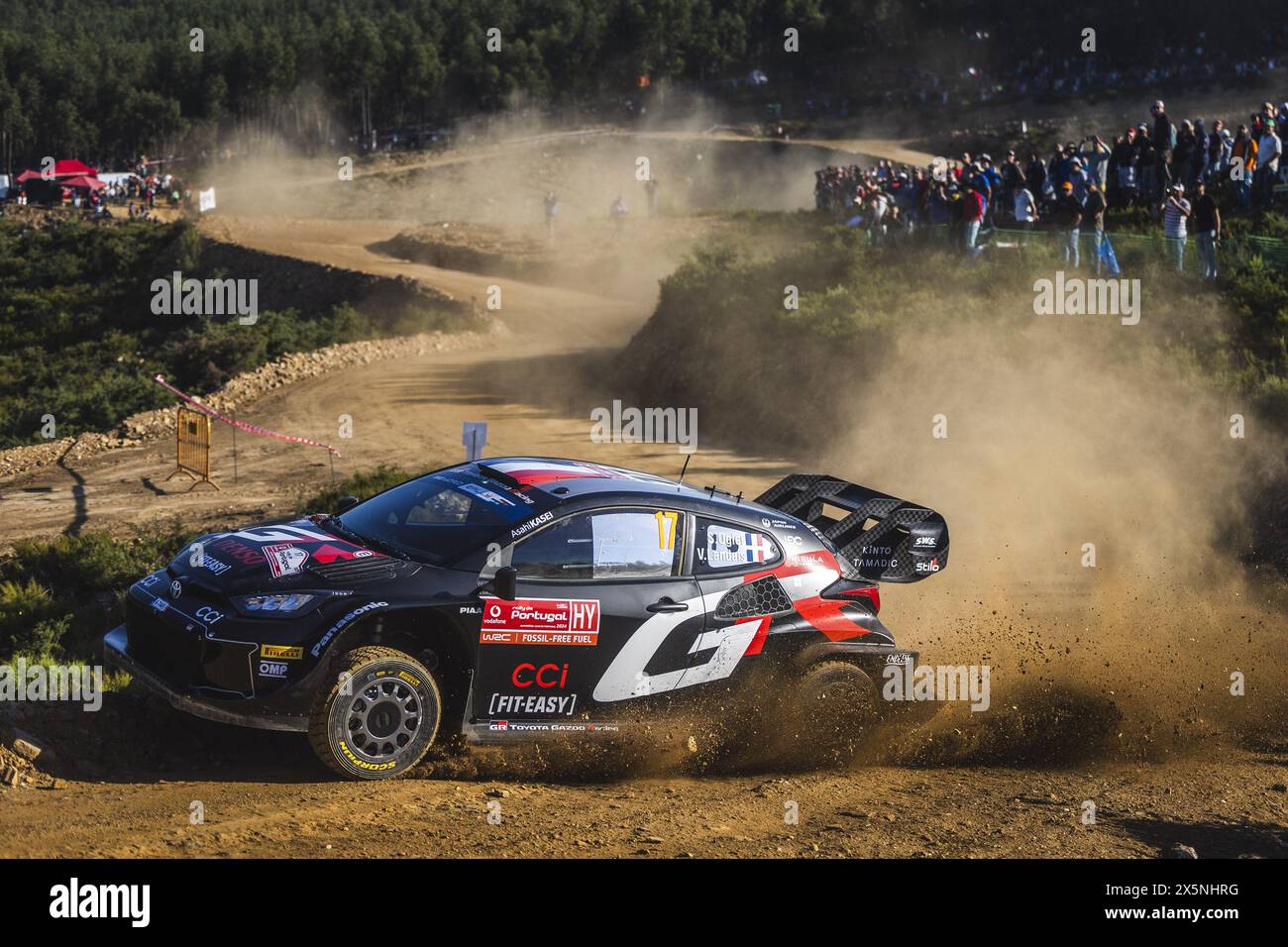 17 OGIER Sebastien, LANDAIS Vincent, Toyota GR Yaris Rally1, action ...
