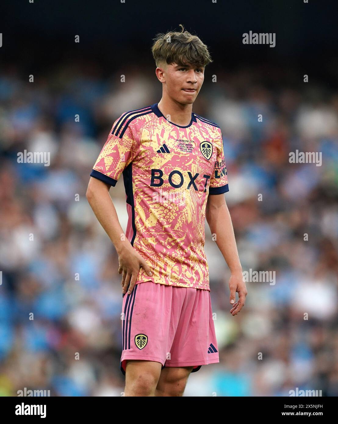 Leeds United's Josh McDonald during the FA Youth Cup Final at the ...