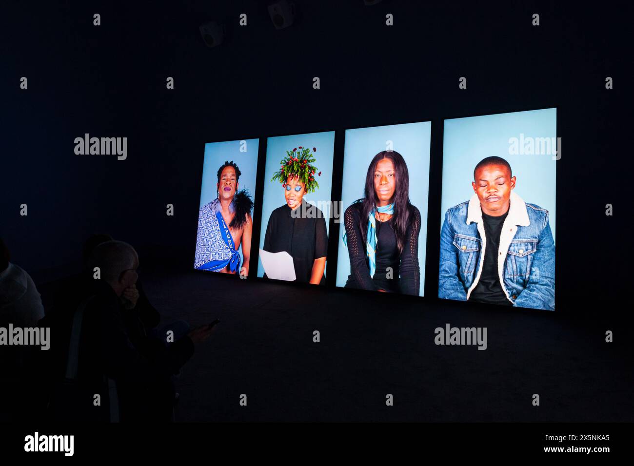 Venice, Italy - April 18, 2024: Video Installation by Gabrielle Goliath ...