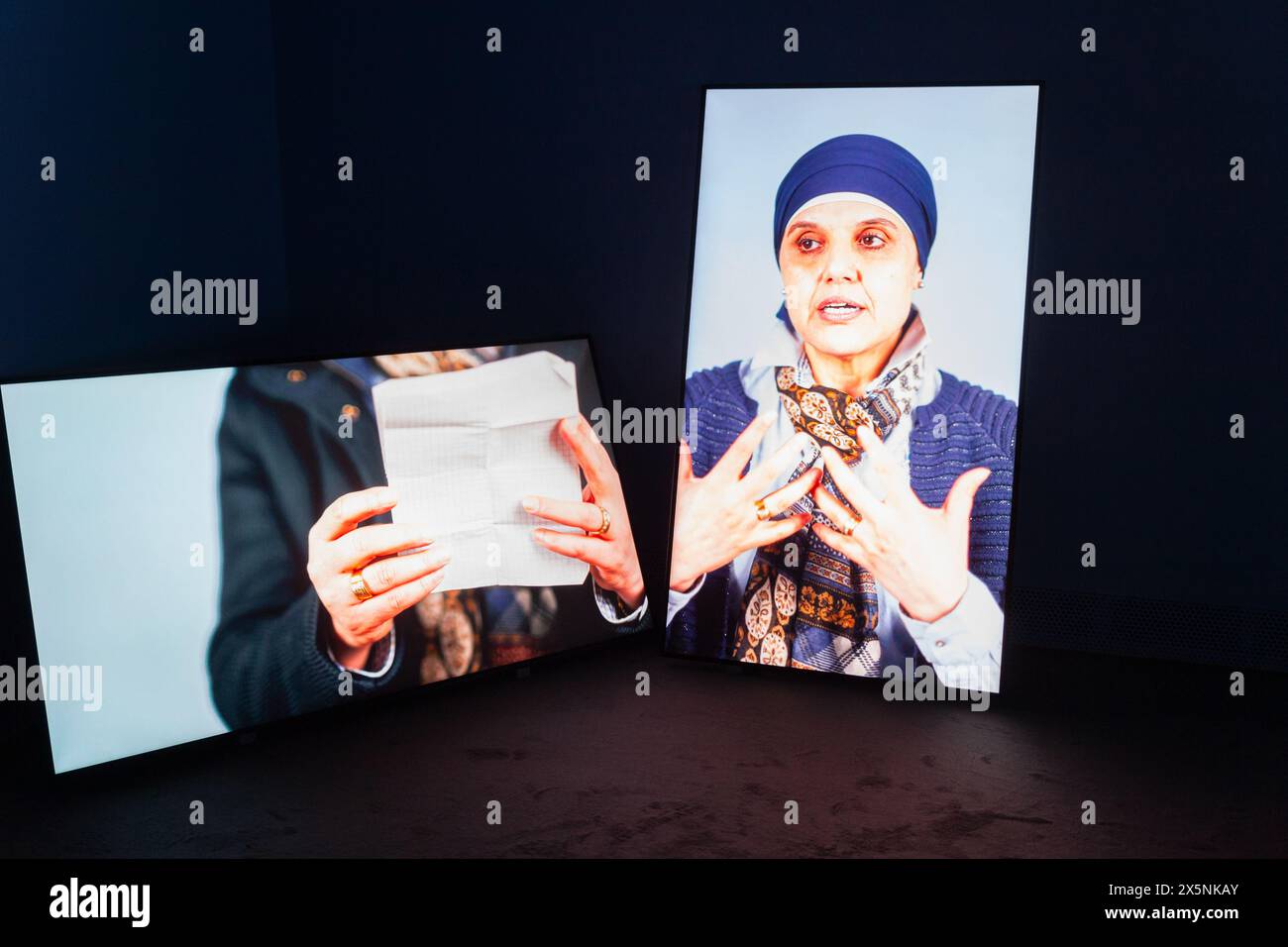 Venice, Italy - April 18, 2024: Video Installation by Gabrielle Goliath ...
