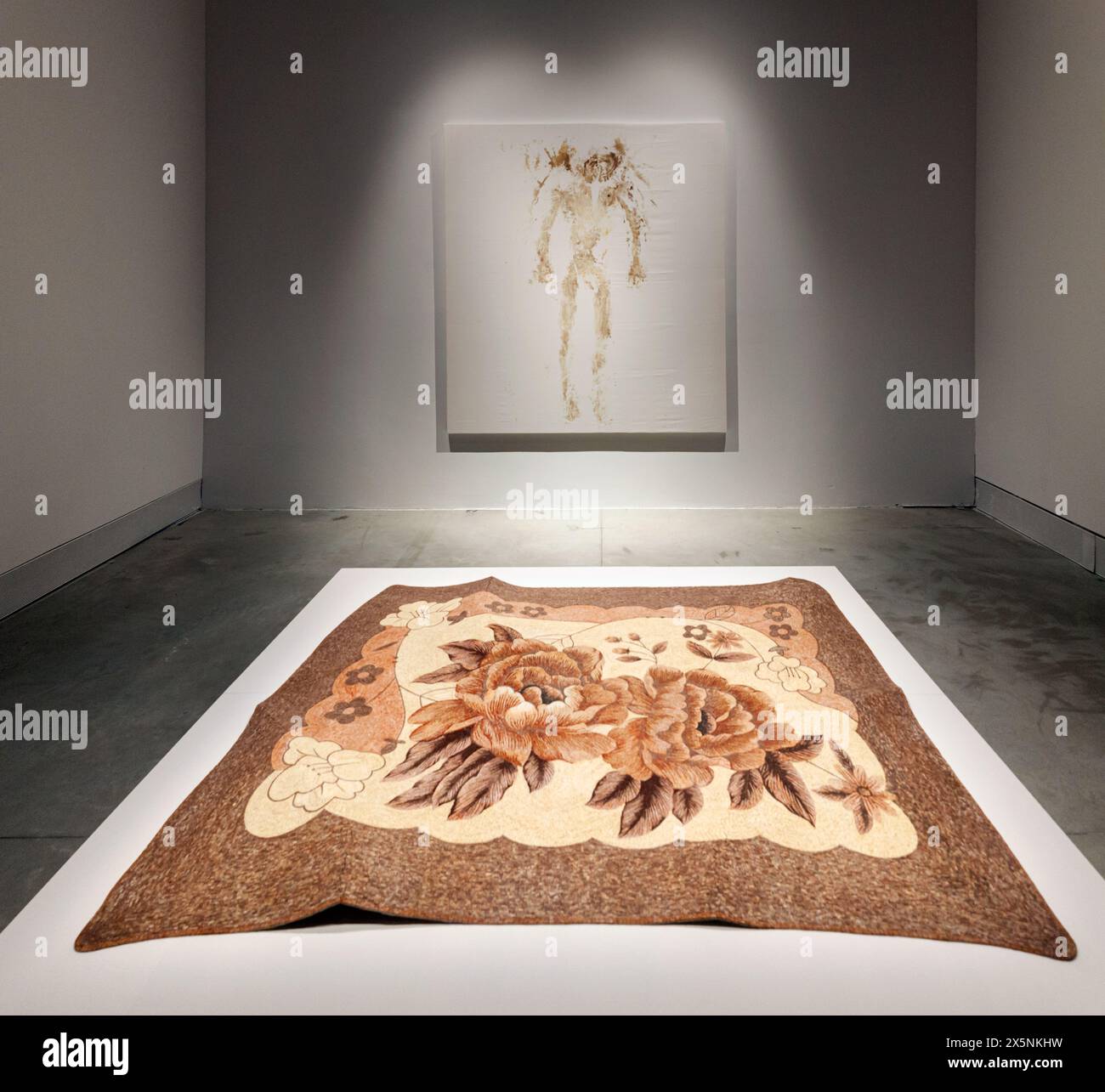 Venice, Italy - April 19, 2024: The artworks of Omar Mismar and Teresa ...