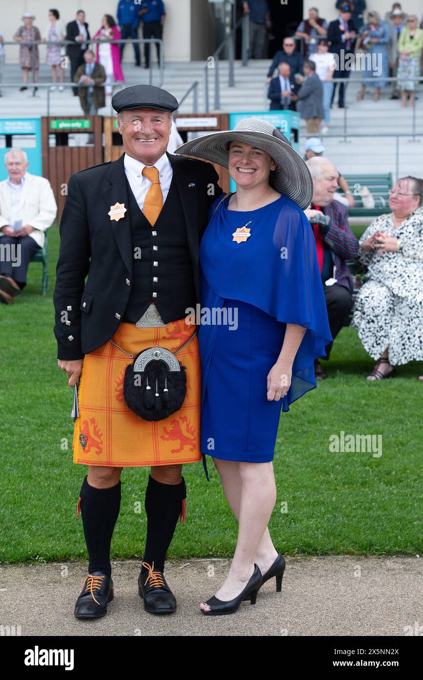 Ascot, Berkshire, UK. 10th May, 2024. Owner of horse Kylie of Lochalsh ...