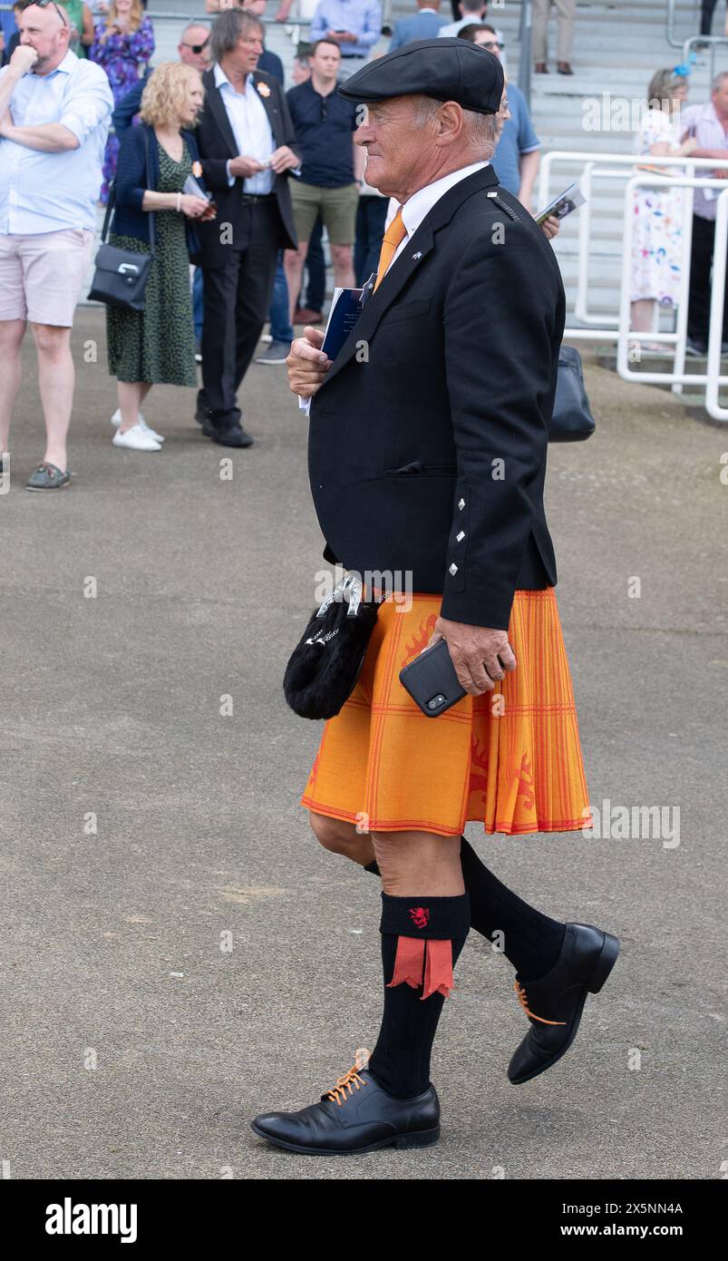Ascot, Berkshire, UK. 10th May, 2024. Owner of horse Kylie of Lochalsh ...