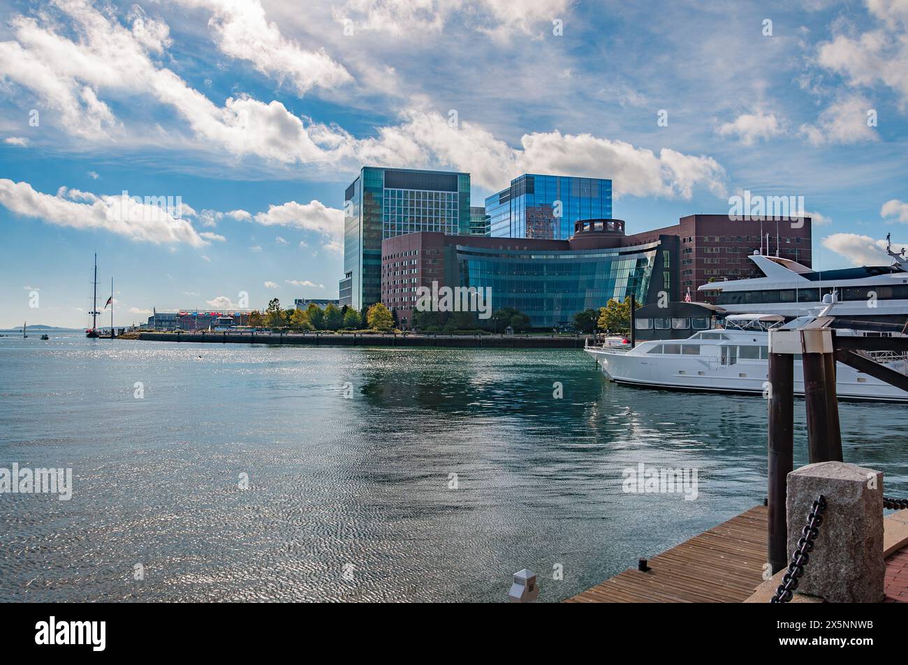 Boston Harbor at Sunset, Massachusetts USA Stock Photo - Alamy
