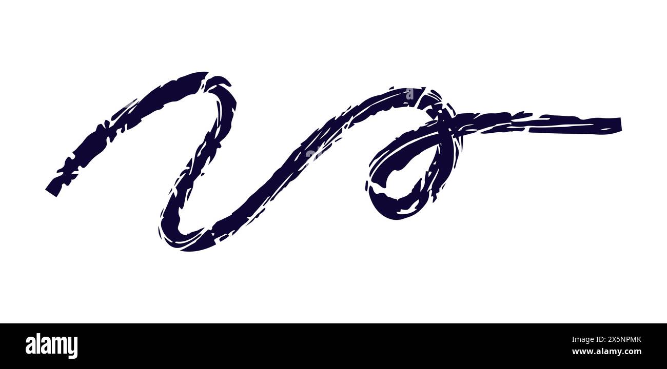 Dry brush mark, pencil squiggle and scribble. Hand drawn vector crayon ...