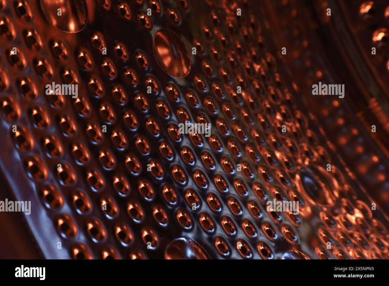 Metal texture abstract photography, red and yellow lights Stock Photo ...
