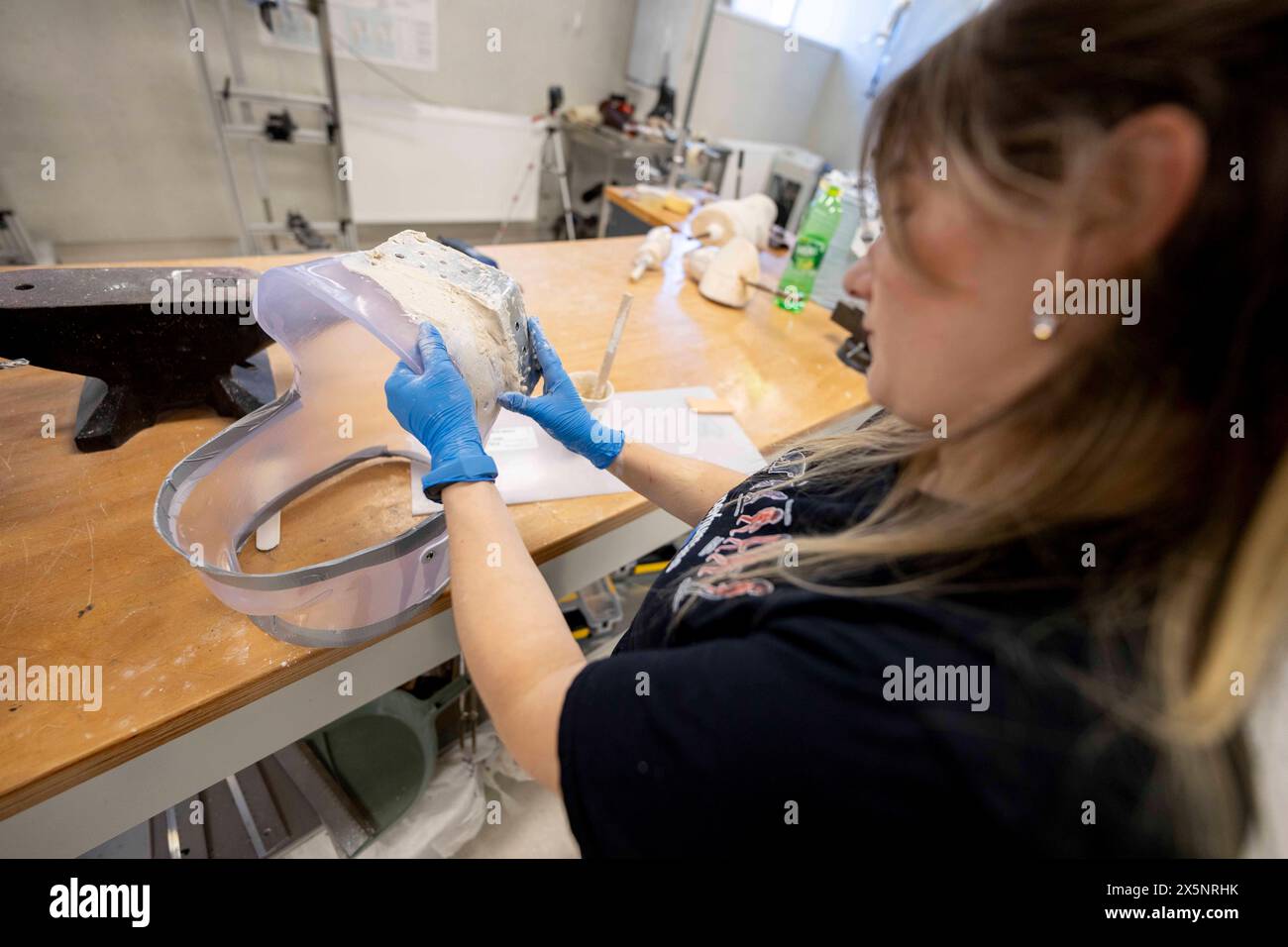 Process of creating prosthetics legs at the Superhumans Center in Lviv ...