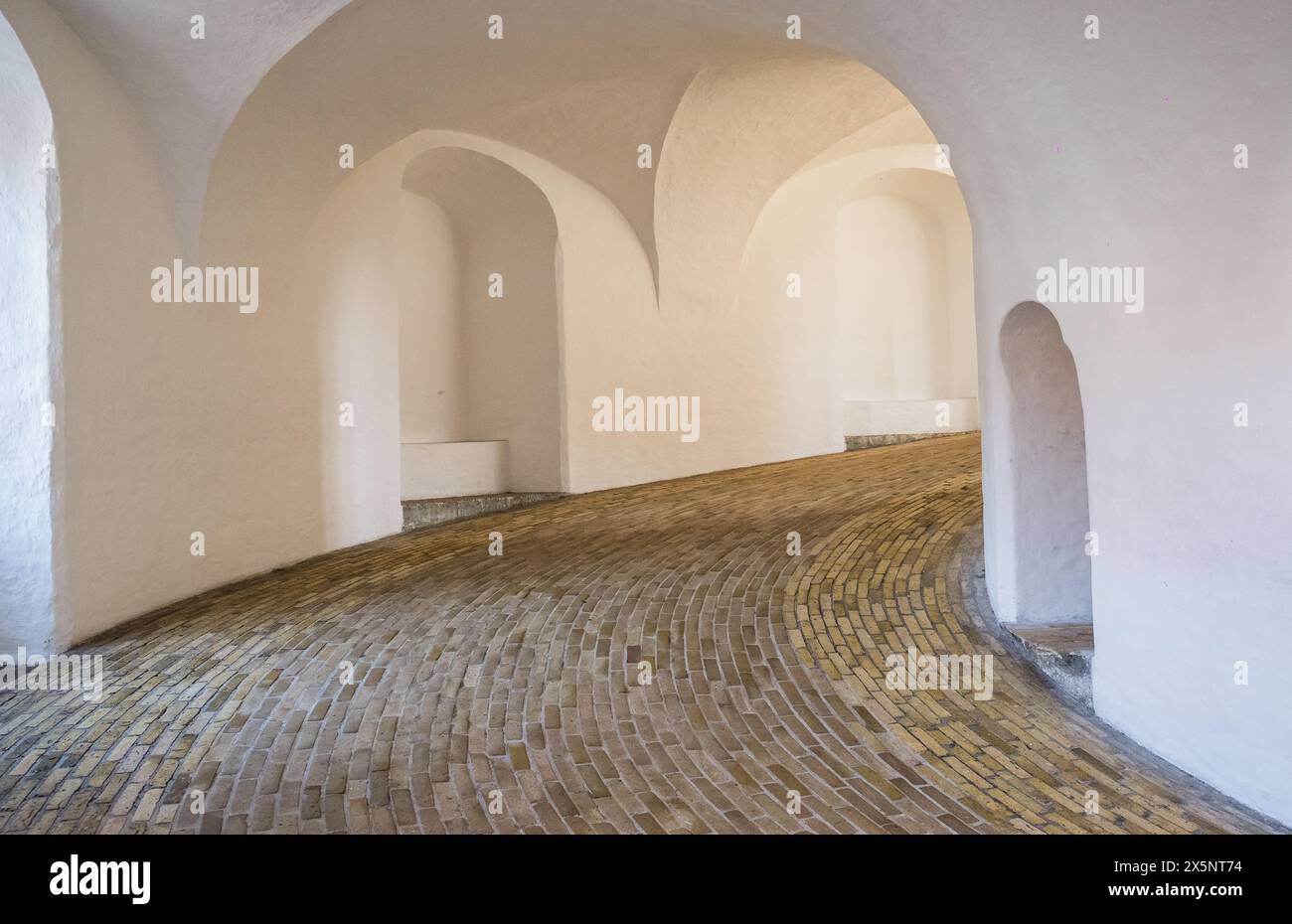 Copenhagen, Denmark - April 6, 2024: The Round Tower interior Stock ...
