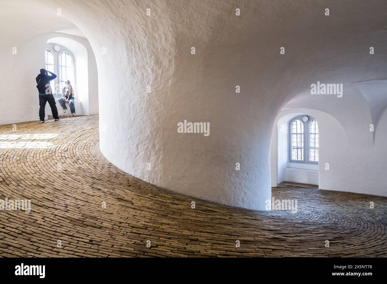 Copenhagen, Denmark - April 6, 2024: The Round Tower interior Stock ...