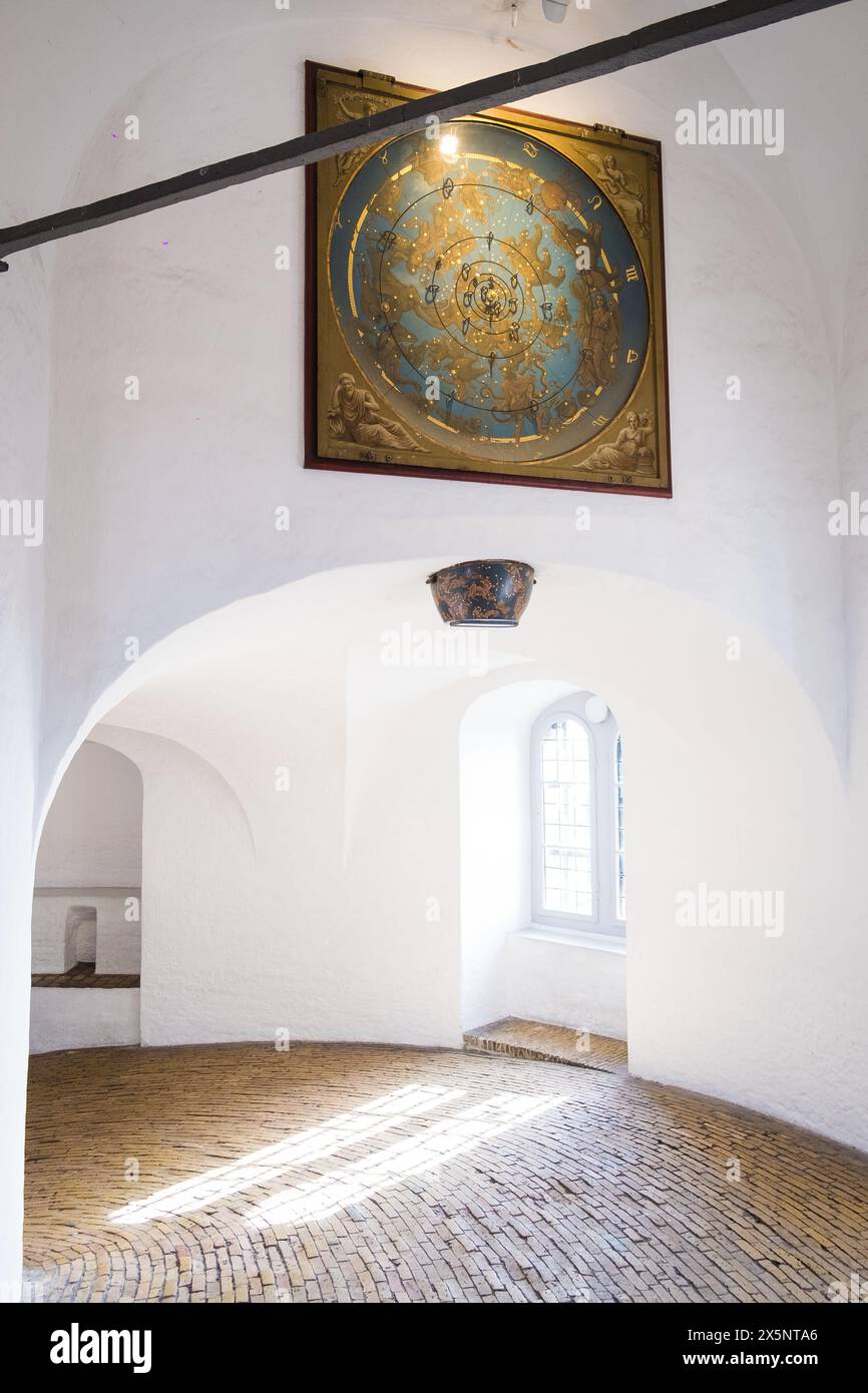 Copenhagen, Denmark - April 6, 2024: The Round Tower interior Stock ...