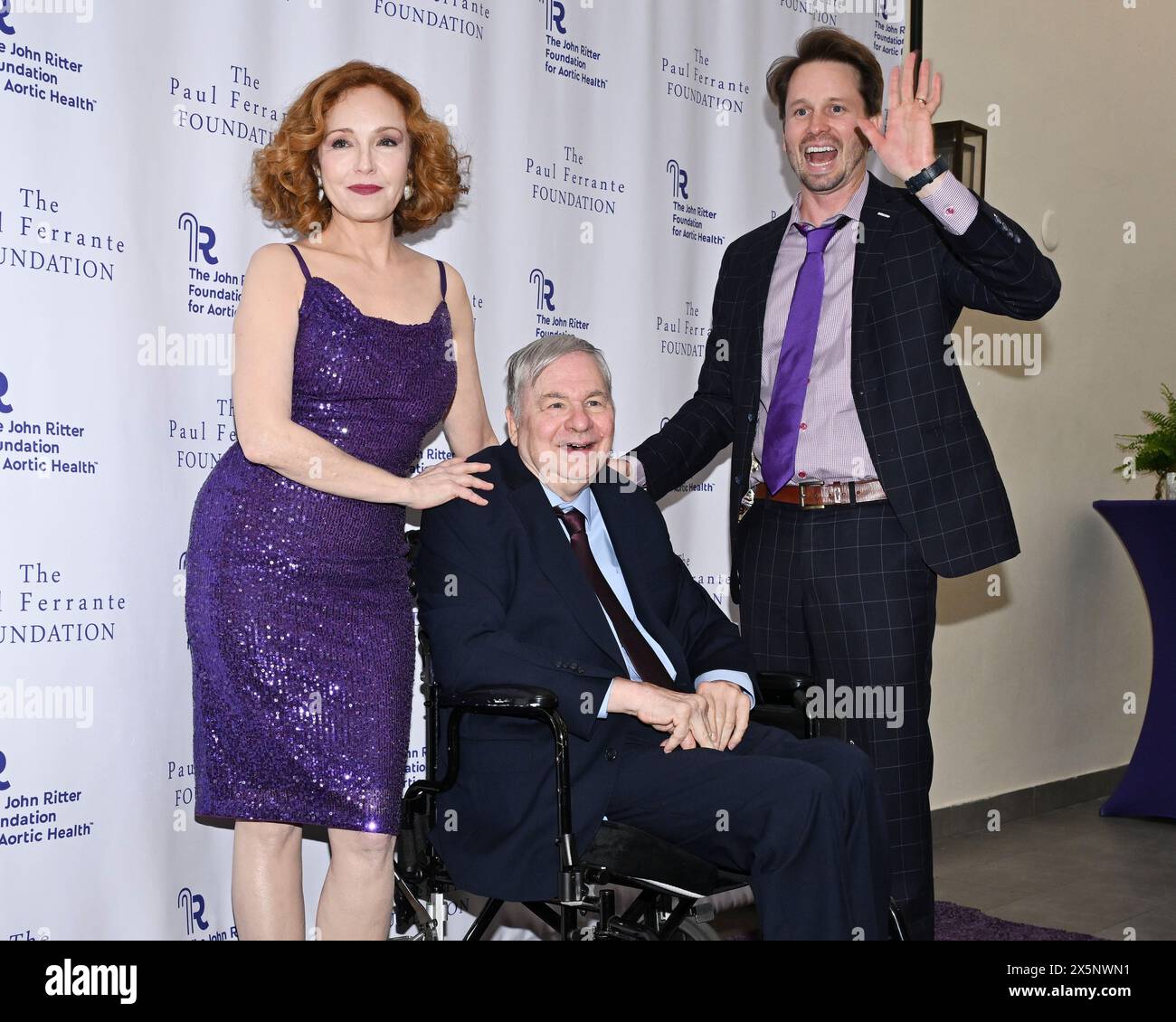 May 9, 2024, Hollywood, California, USA: (L-R) Amy Yasbeck, Tom Ritter ...