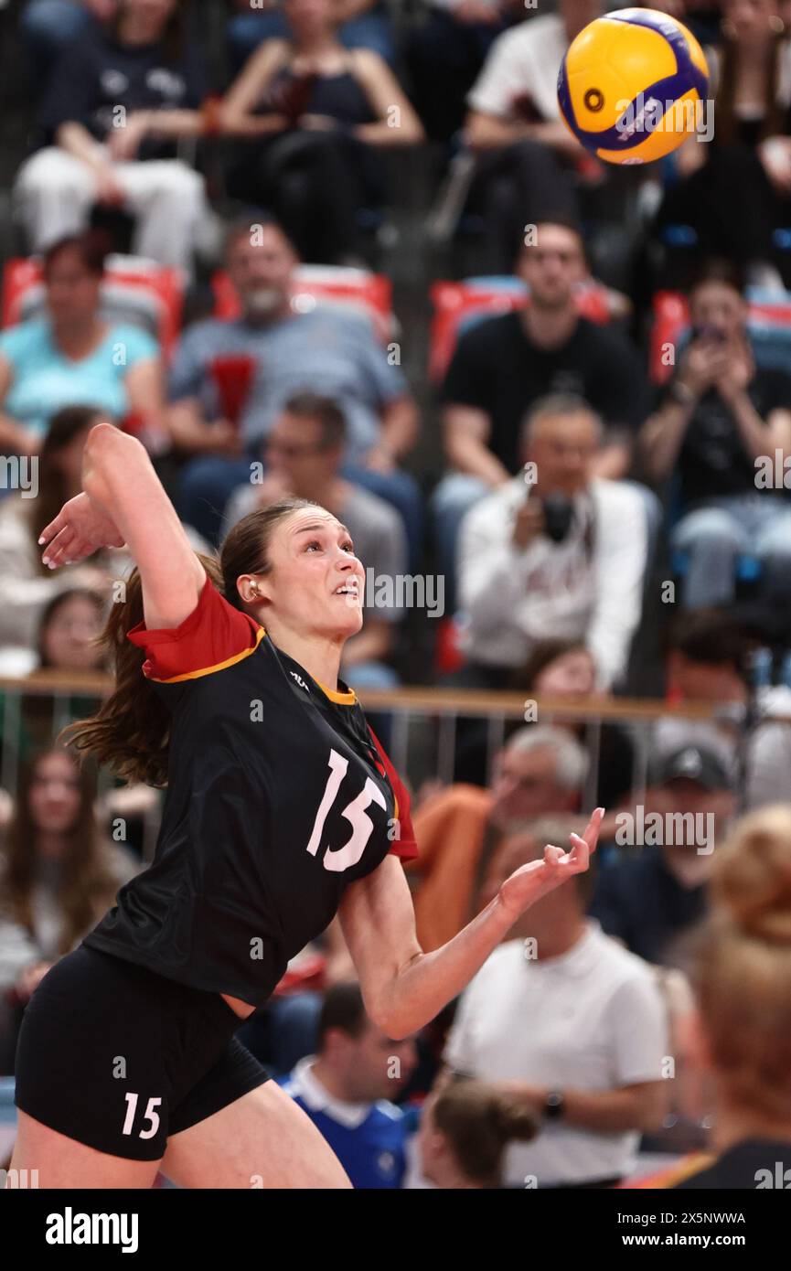 Potsdam, Germany. 10th May, 2024. Volleyball, women, international ...