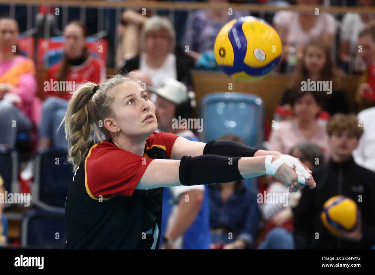 Potsdam, Germany. 10th May, 2024. Volleyball, women, international ...
