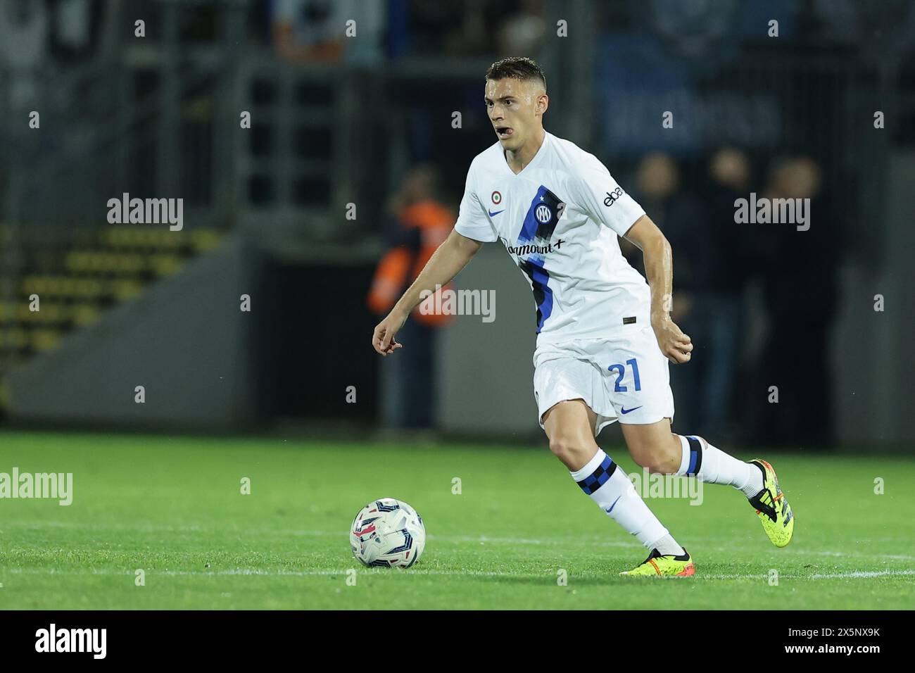 Inter’s Albanian midfielder Kristjan Asllani during the Serie A ...
