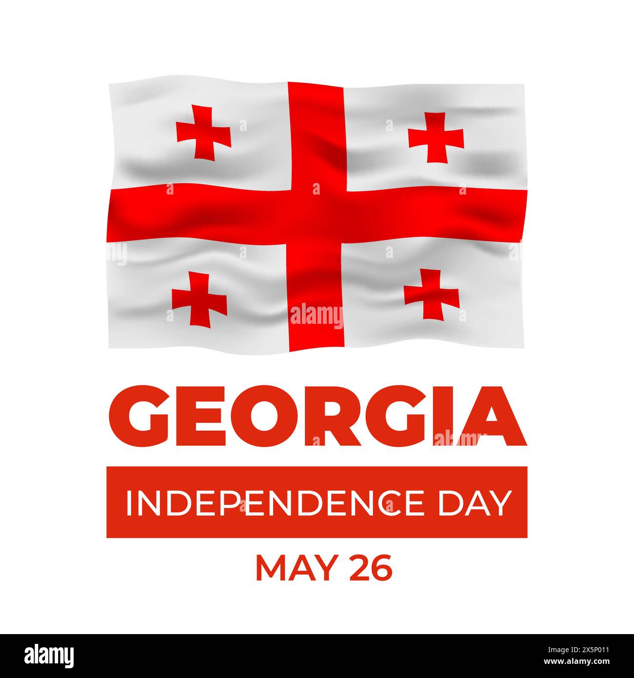 Georgia Independence day typography poster. National Georgian holiday ...