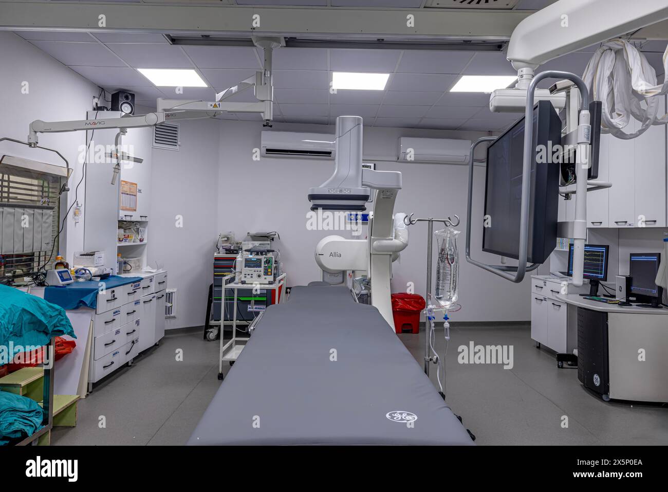 Denizli Turkey 29 February 2024; Heart operating room. Complex heart ...