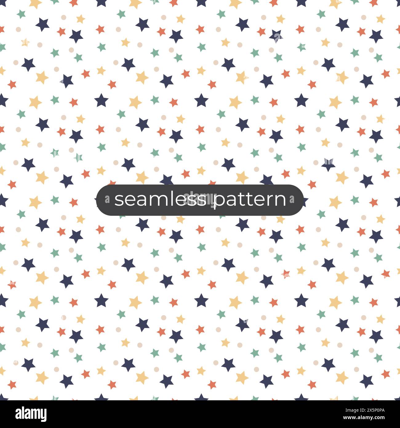 Coloured stars pattern background with seamless patern style Stock ...
