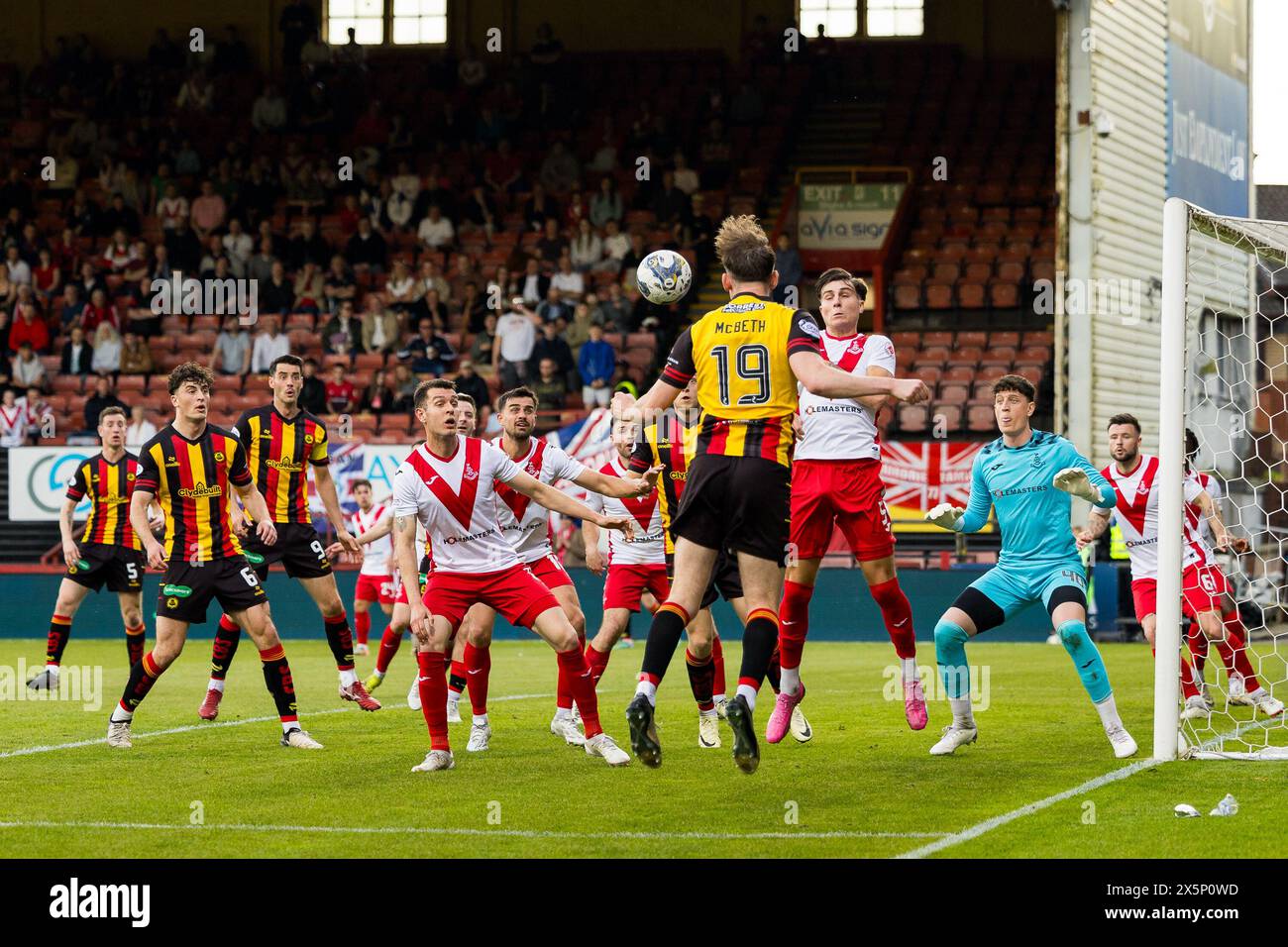 Glasgow, Scotland. 10 May 2024. Luke McBeth (19 - Partick Thistle ...