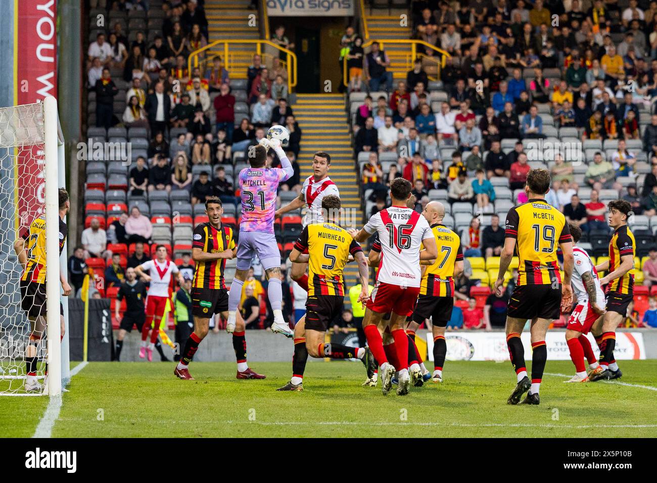 Glasgow, Scotland. 10 May 2024. David Mitchell (GK 31 - Partick Thistle ...