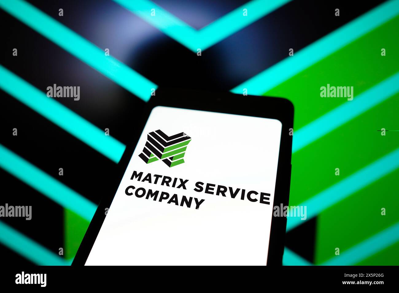 Brazil. 10th May, 2024. In this photo illustration, the Matrix Service ...