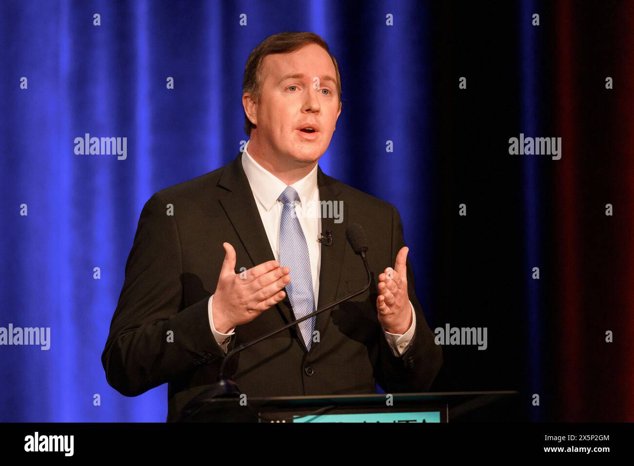 FILE - Brian Jack speaks at the Congressional District 3 Republican ...