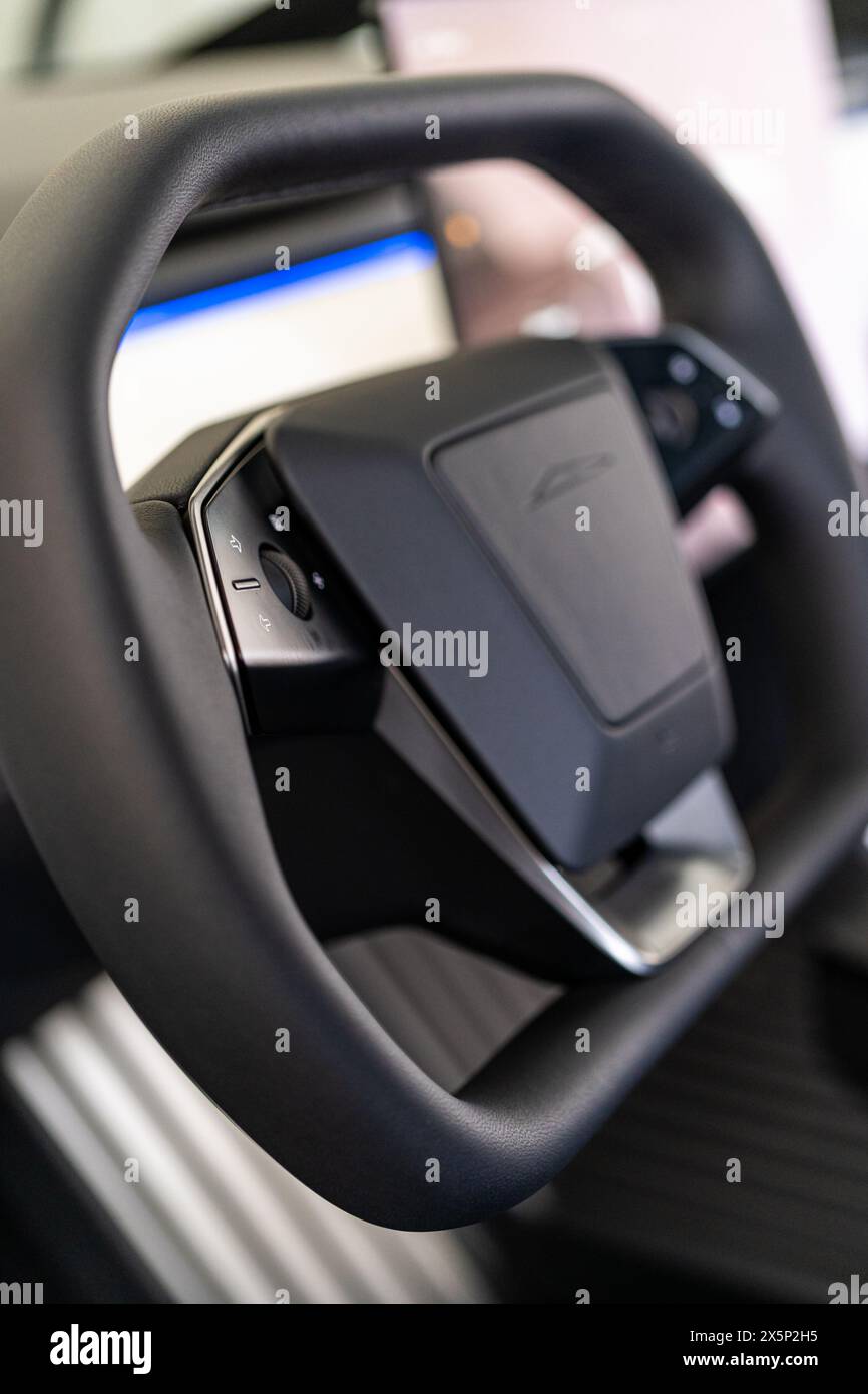 Close up tesla model wheel hi-res stock photography and images - Alamy