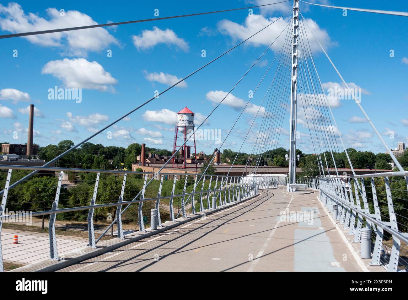 Martin Olav Sabo Bridge spanning Hiawatha Avenue on the Midtown ...