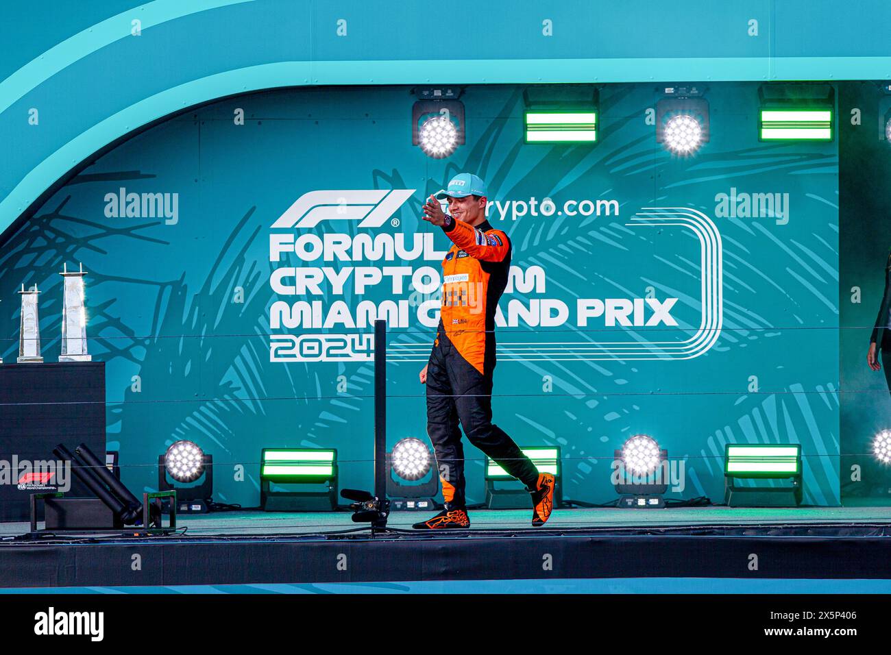 Podio Lando Norris (GBR) McLaren MCL38 - Mercedes Max Verstappen (NED ...