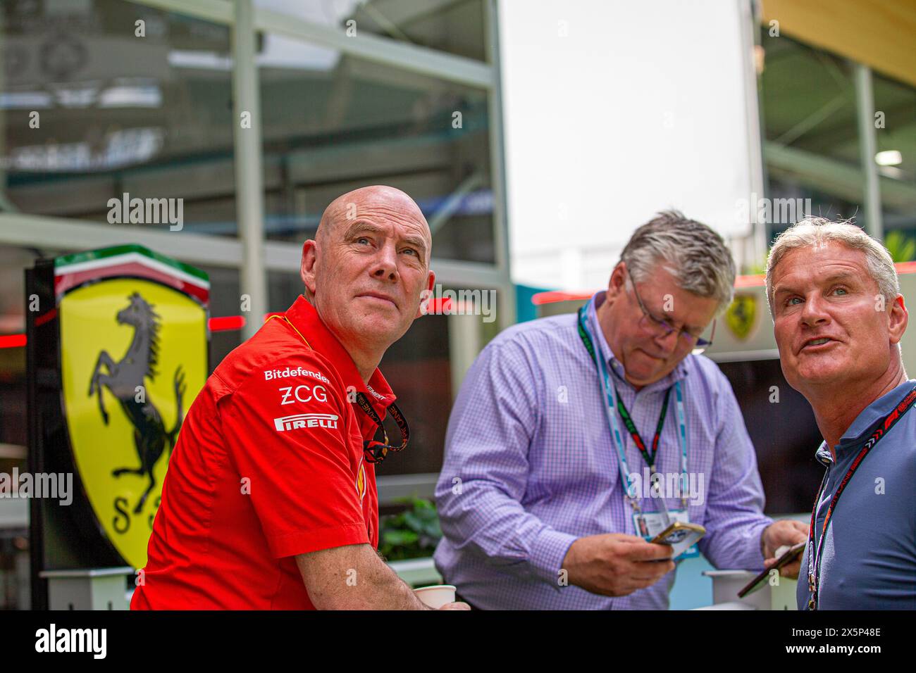 Scuderia Ferrari with one off livery special for Miami GP 2024 - 70th anniversary of Ferrari ...