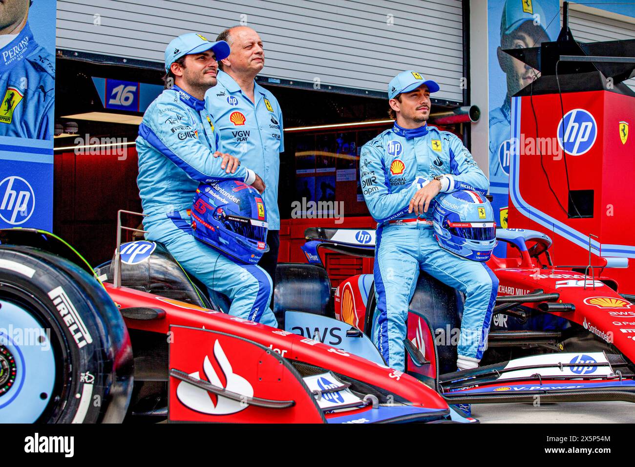 Scuderia Ferrari with one off livery special for Miami GP 2024 - 70th ...