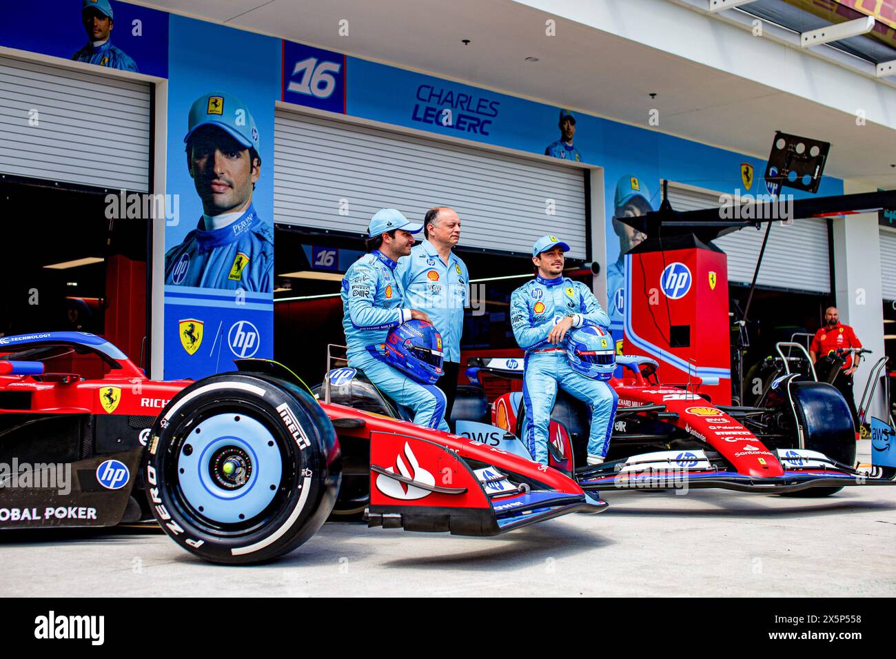 Scuderia Ferrari with one off livery special for Miami GP 2024 - 70th ...
