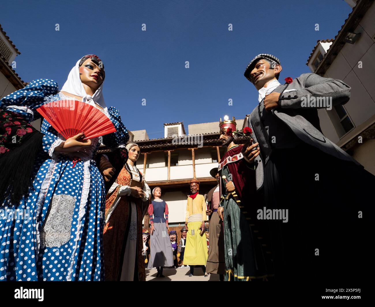 Madrid, Spain. 10th May, 2024. The processional giants dancing in the ...
