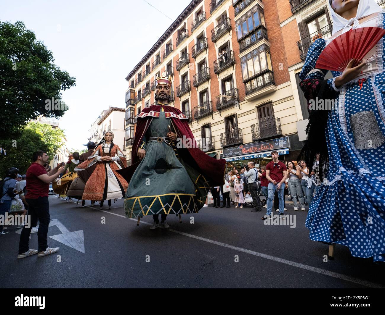 Madrid, Spain. 10th May, 2024. The processional giants dancing at ...