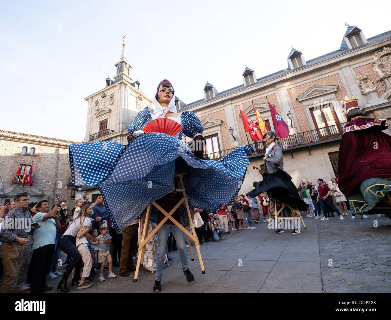 Madrid, Spain. 10th May, 2024. The processional giants dancing at ...