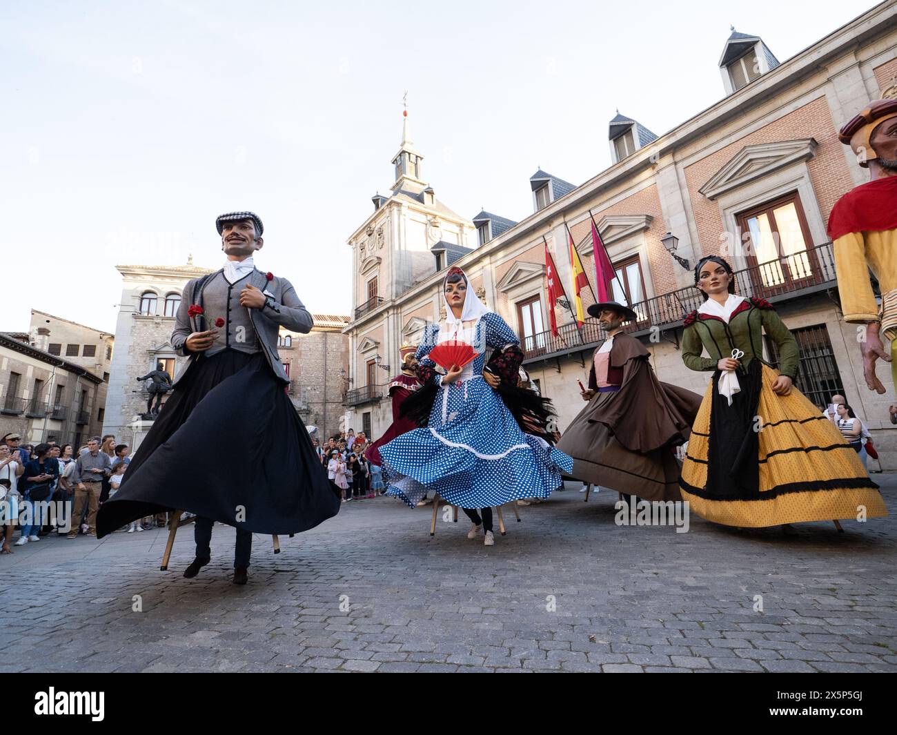 Madrid, Spain. 10th May, 2024. The processional giants dancing at ...