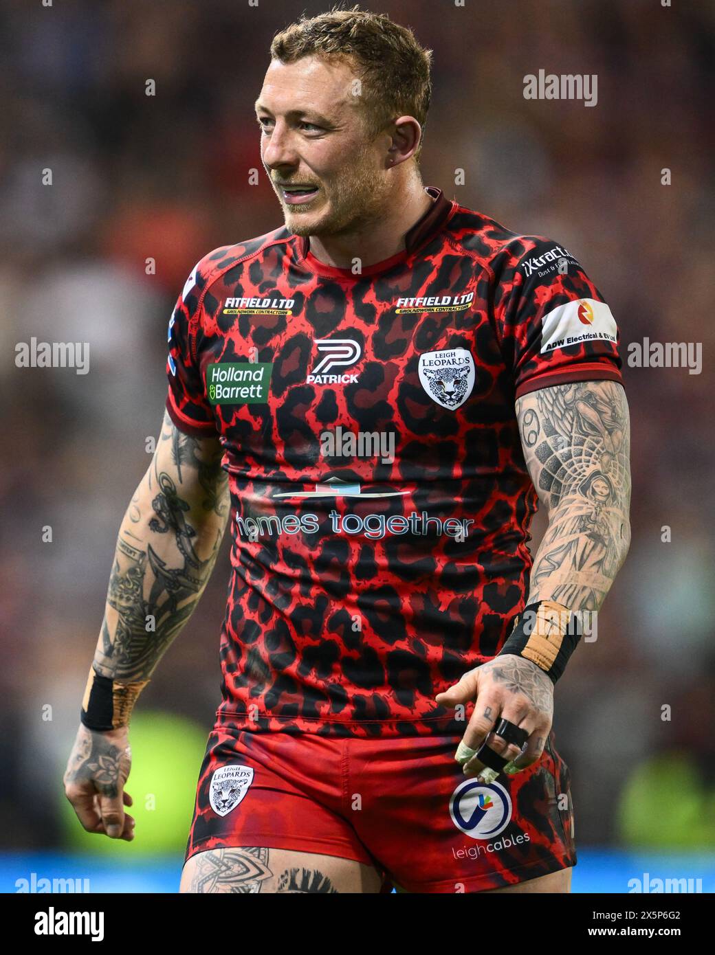 Josh Charnley of Leigh Leopards during the Betfred Super League Round ...