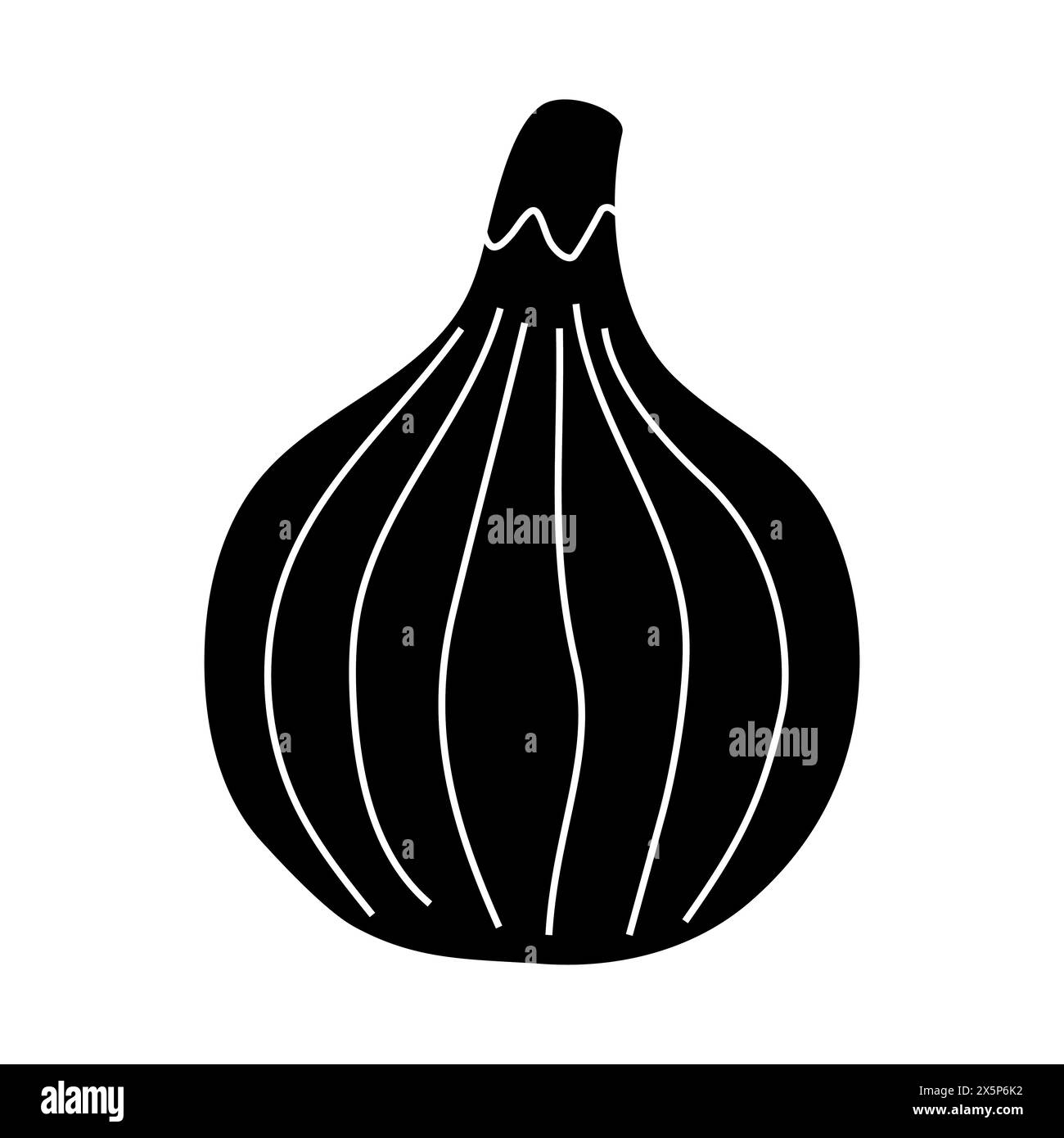 Black silhouette of ripe fig fruit, glyph icon flat vector illustration ...