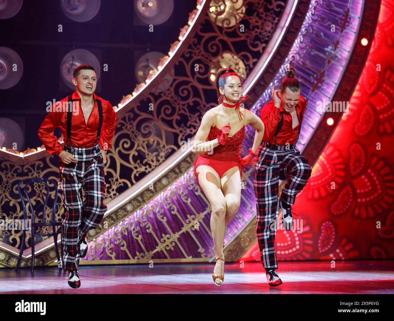 Cologne, Germany. 10th May, 2024. Gabriel Kelly, singer, with Malika ...