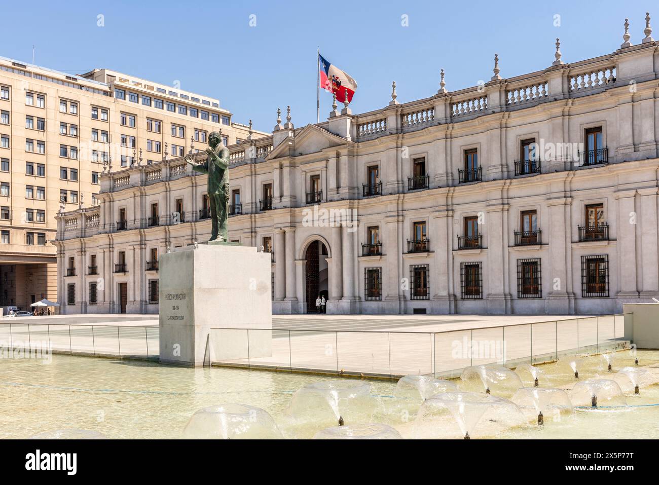 The Palacio de La Moneda (Seat of The President of Chile) , Santiago ...