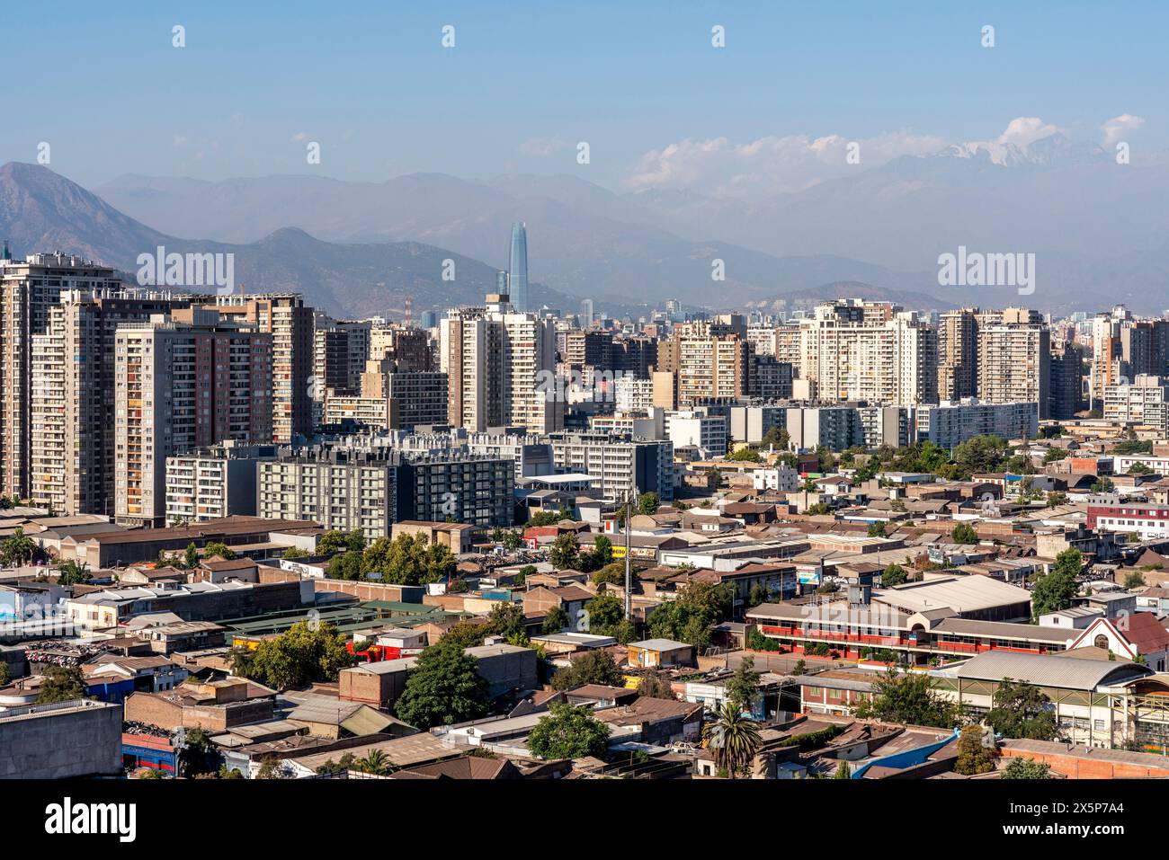 A View Of The City of Santiago, Chile, South America Stock Photo - Alamy