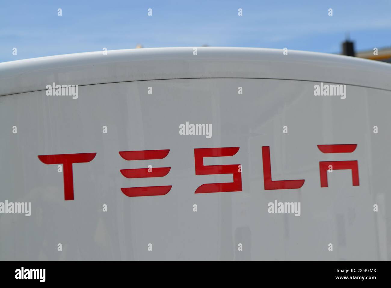 a story in one word TESLA Stock Photo - Alamy
