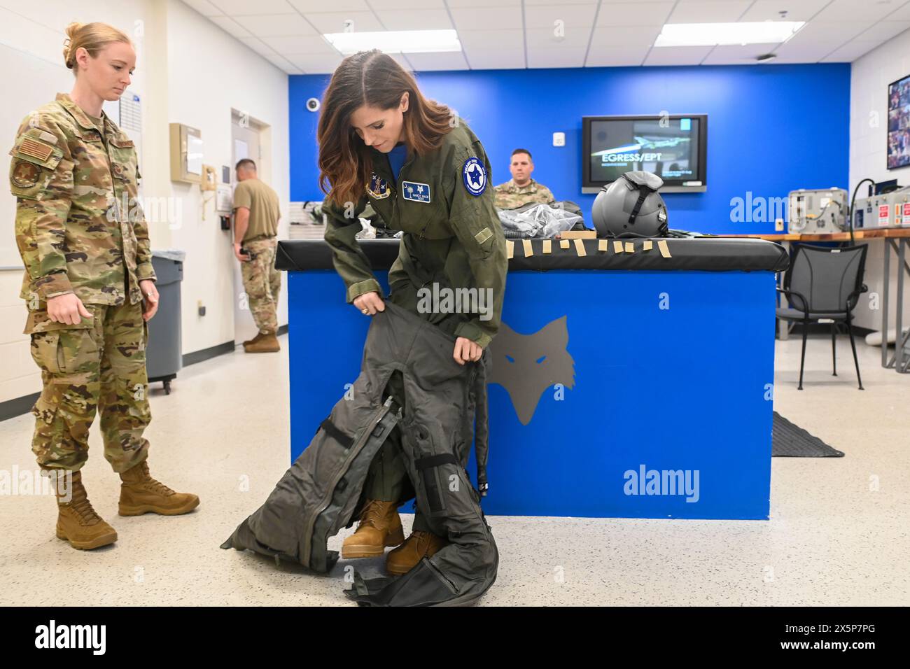 Eastover, United States. 05 May, 2024. U.S. Rep. Nancy Mace, right ...
