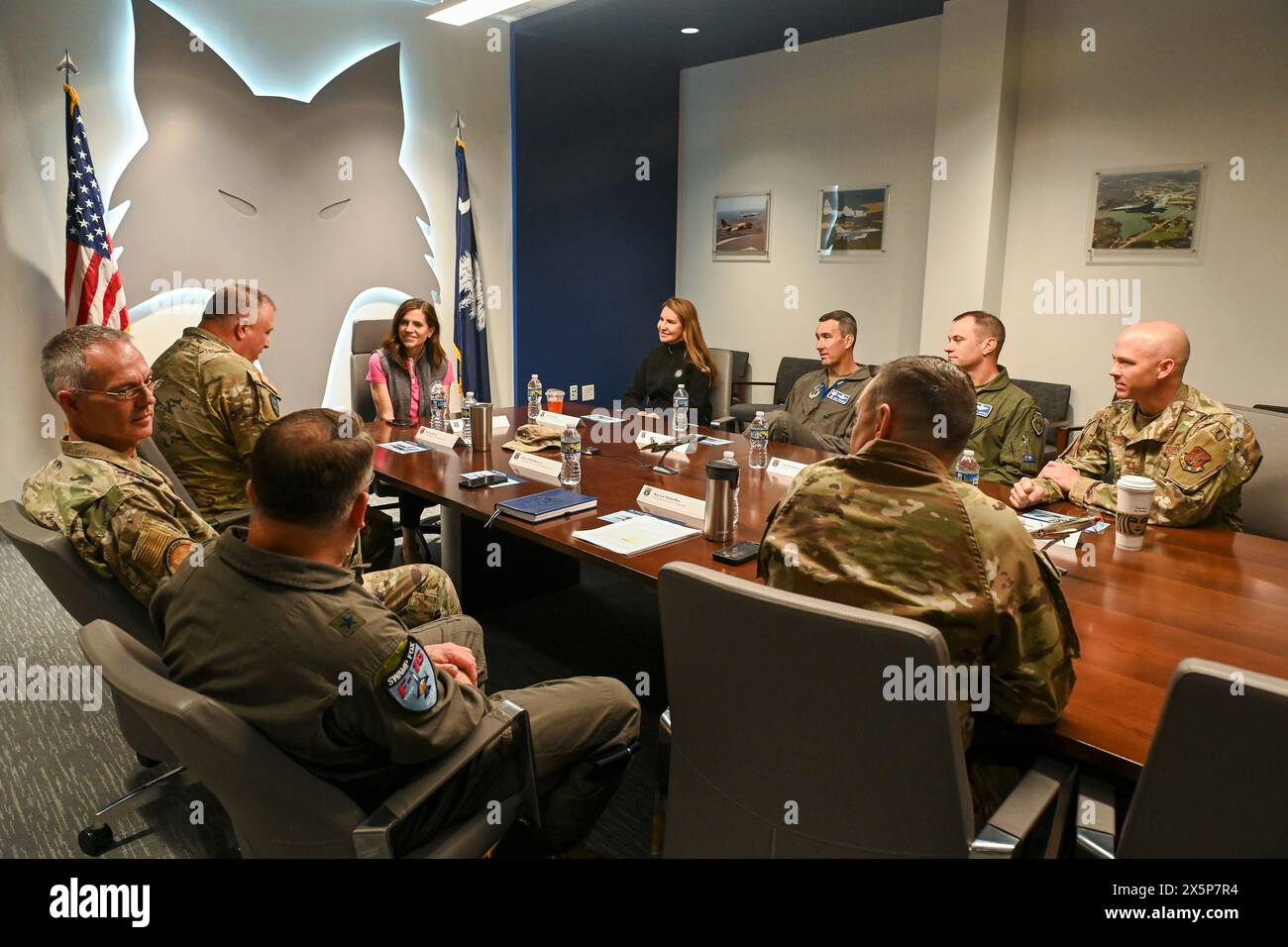 Eastover, United States. 05 May, 2024. U.S. Rep. Nancy Mace, left ...