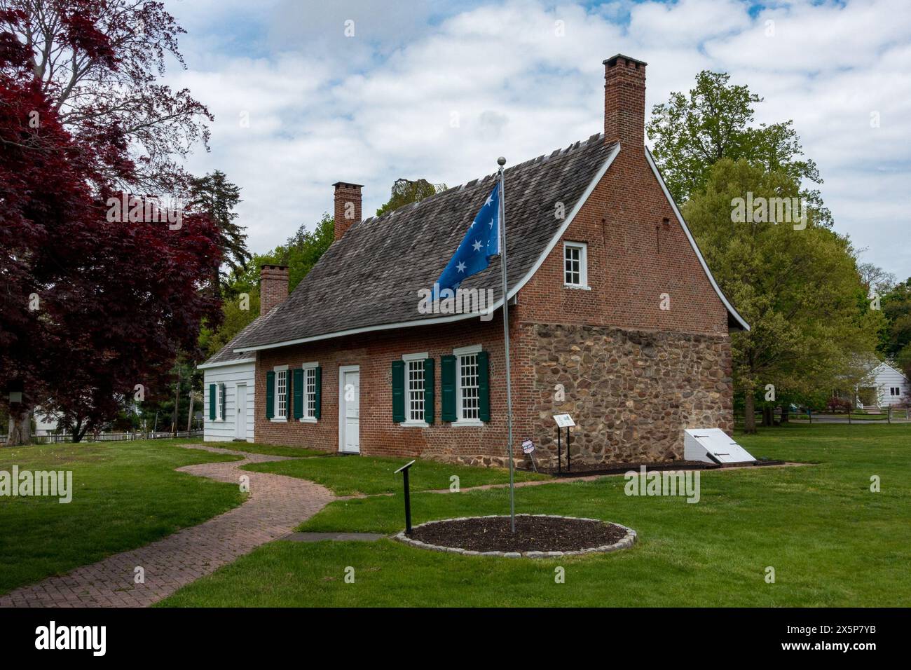 Tappan, NY – US – May 6, 2024 Wide angle view of the historic DeWint ...