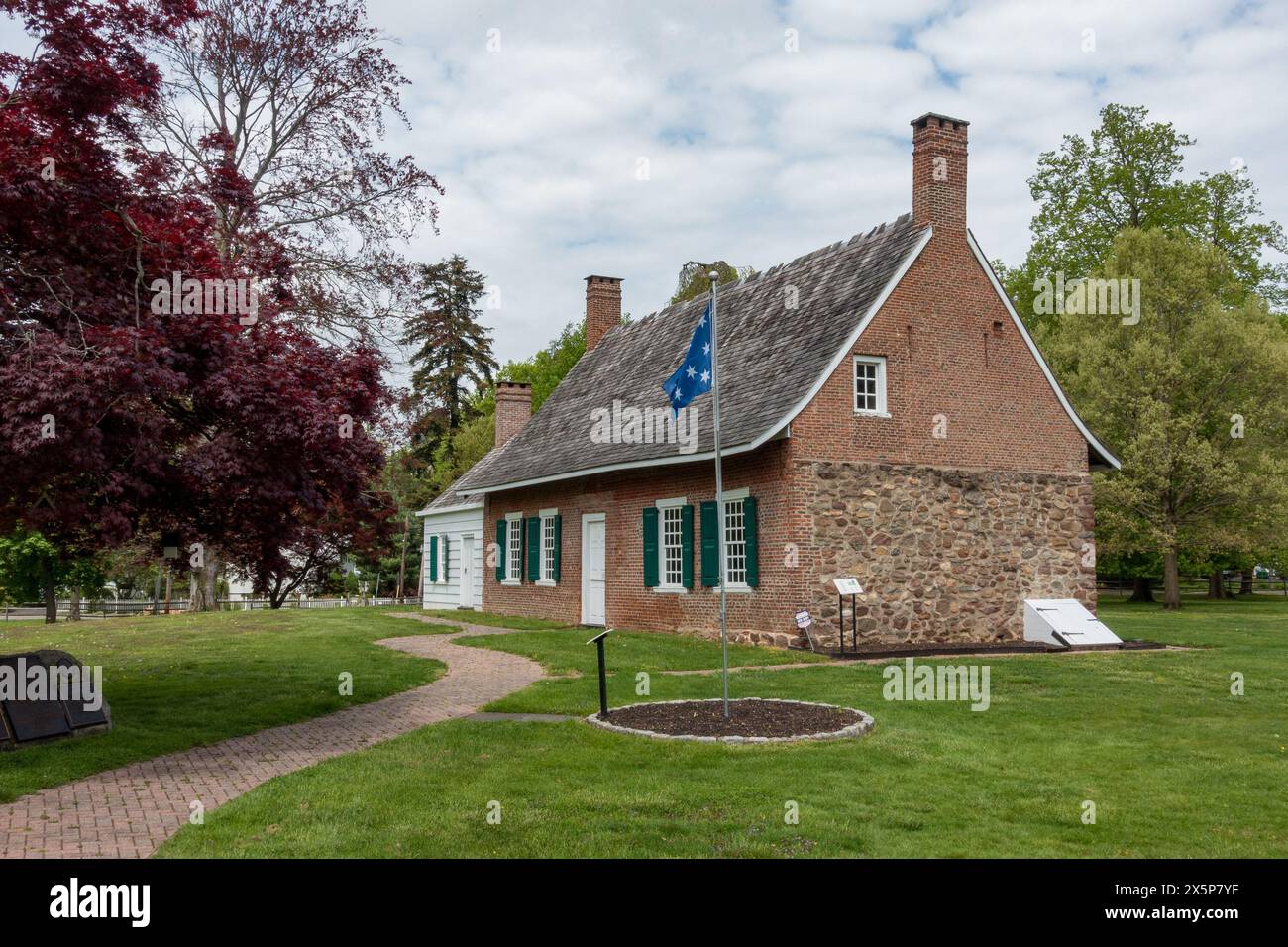 Tappan, NY – US – May 6, 2024 Three quarter view of the historic DeWint ...